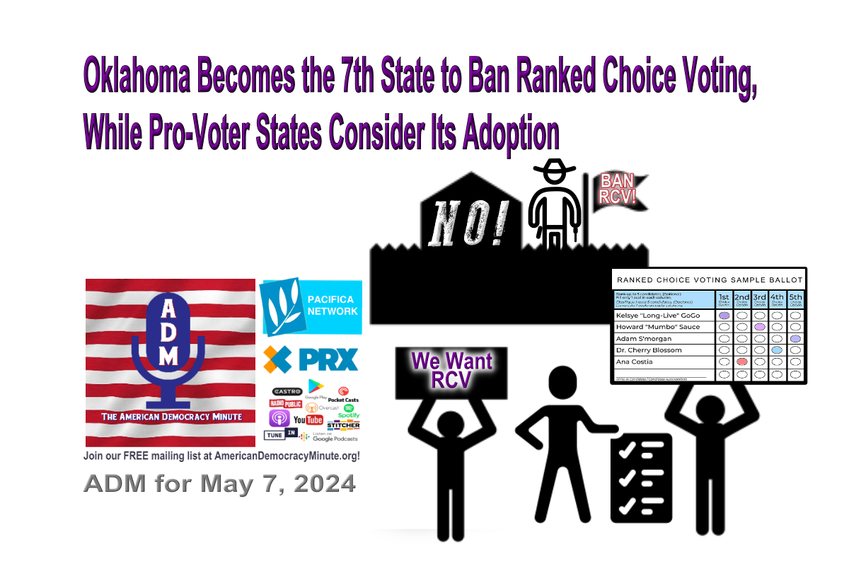 Oklahoma Becomes the 7th State to Ban Ranked Choice Voting, While Pro ...
