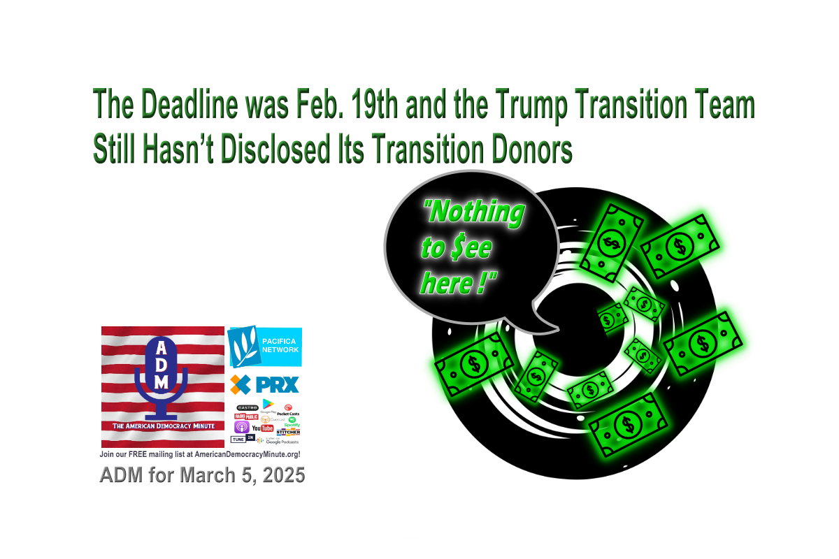 The Deadline was Feb. 19 and the Trump Transition Team Still Hasn’t ...