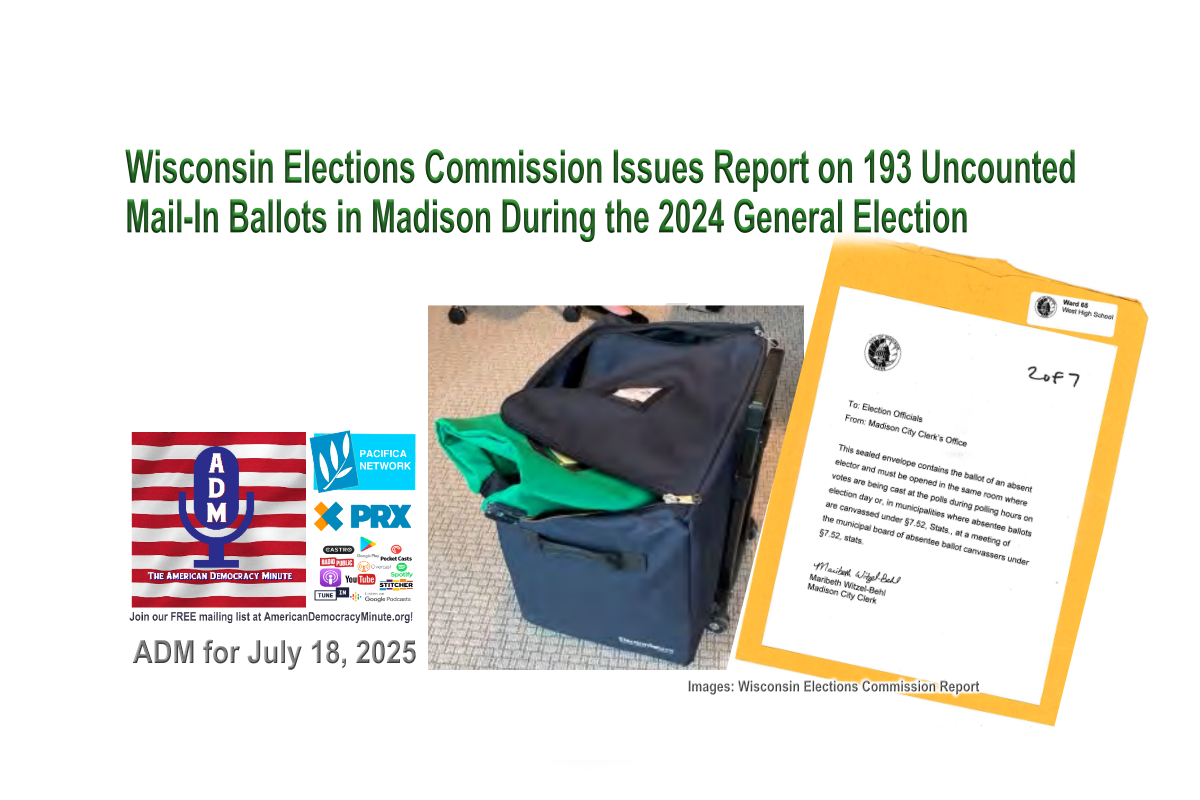 Wisconsin Elections Commission Issues Report on 193 Uncounted Mail-In ...