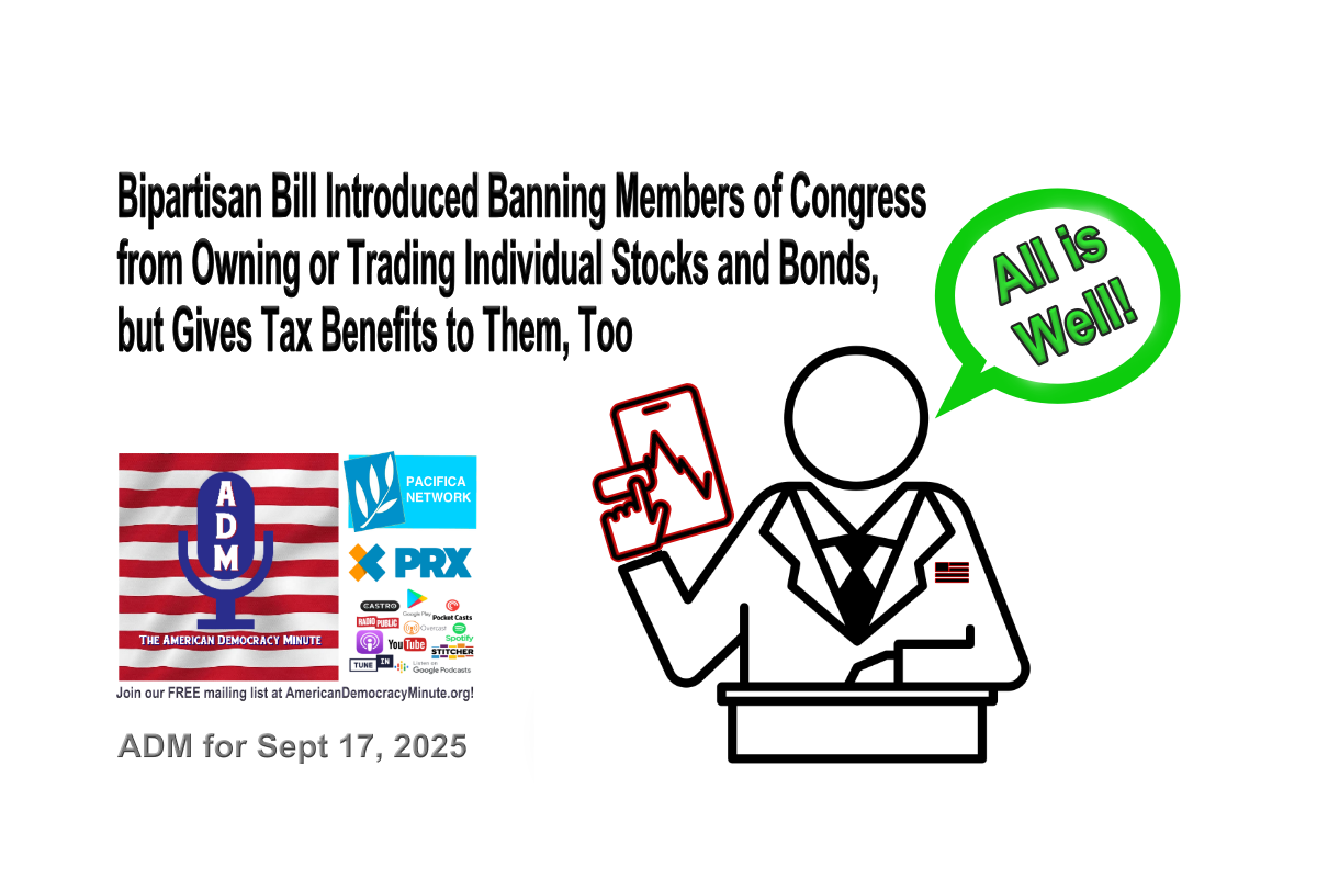 Bipartisan Bill Introduced Banning Members of Congress from Owning or ...