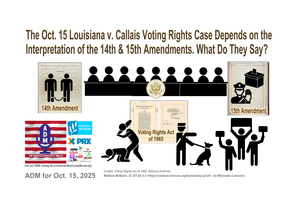 The Oct. 15 Louisiana v. Callais Voting Rights Case Depends on the ...