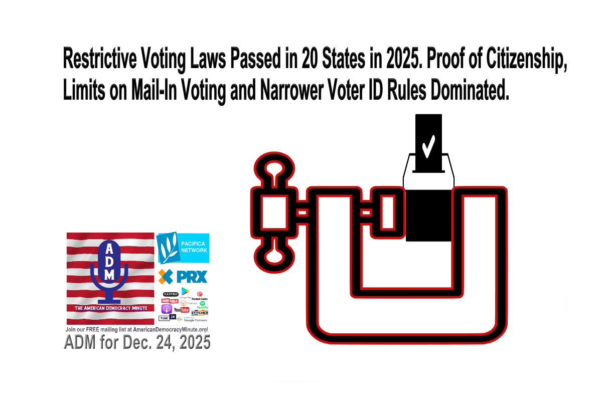 Restrictive Voting Laws Passed in 20 States in 2025. Proof of ...