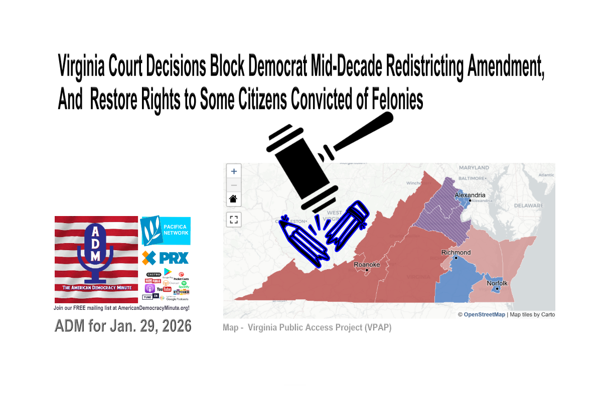Virginia Court Decisions Block Democrat Mid-Decade Redistricting ...