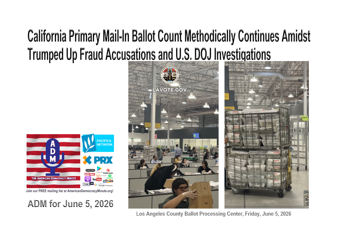 California Primary Mail-In Ballot Count Methodically Continues Amidst ...